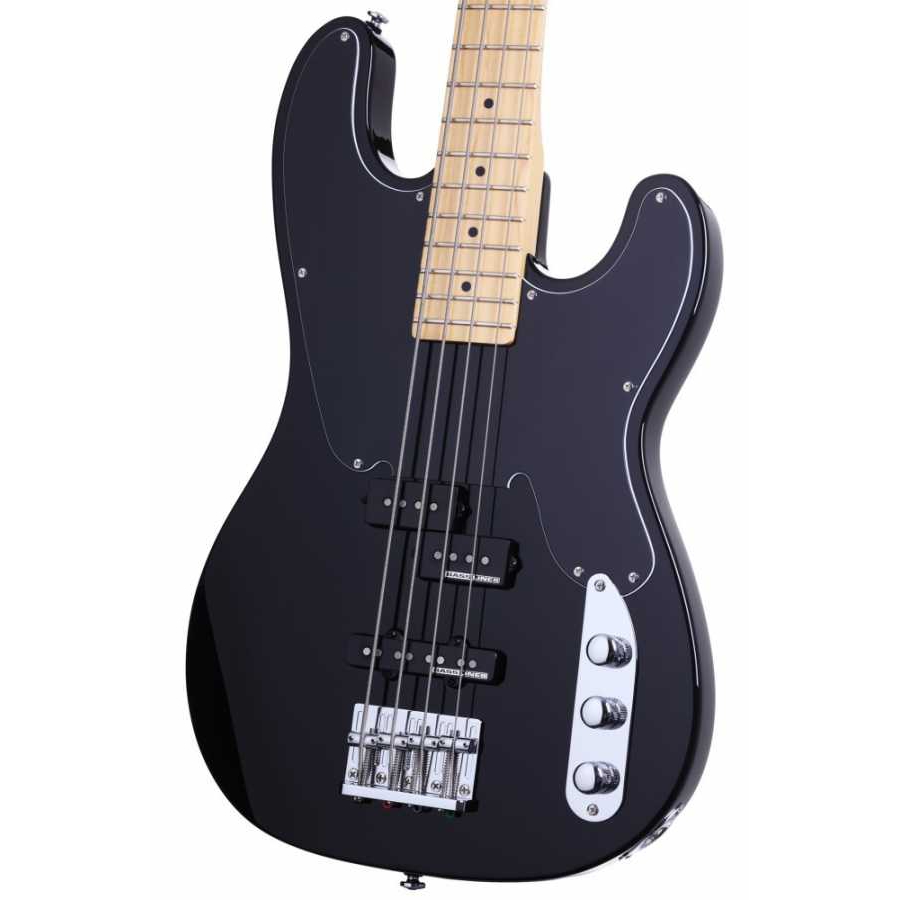 Schecter Model-T Bas Gitar (Gloss Black) - Gitarlar.com